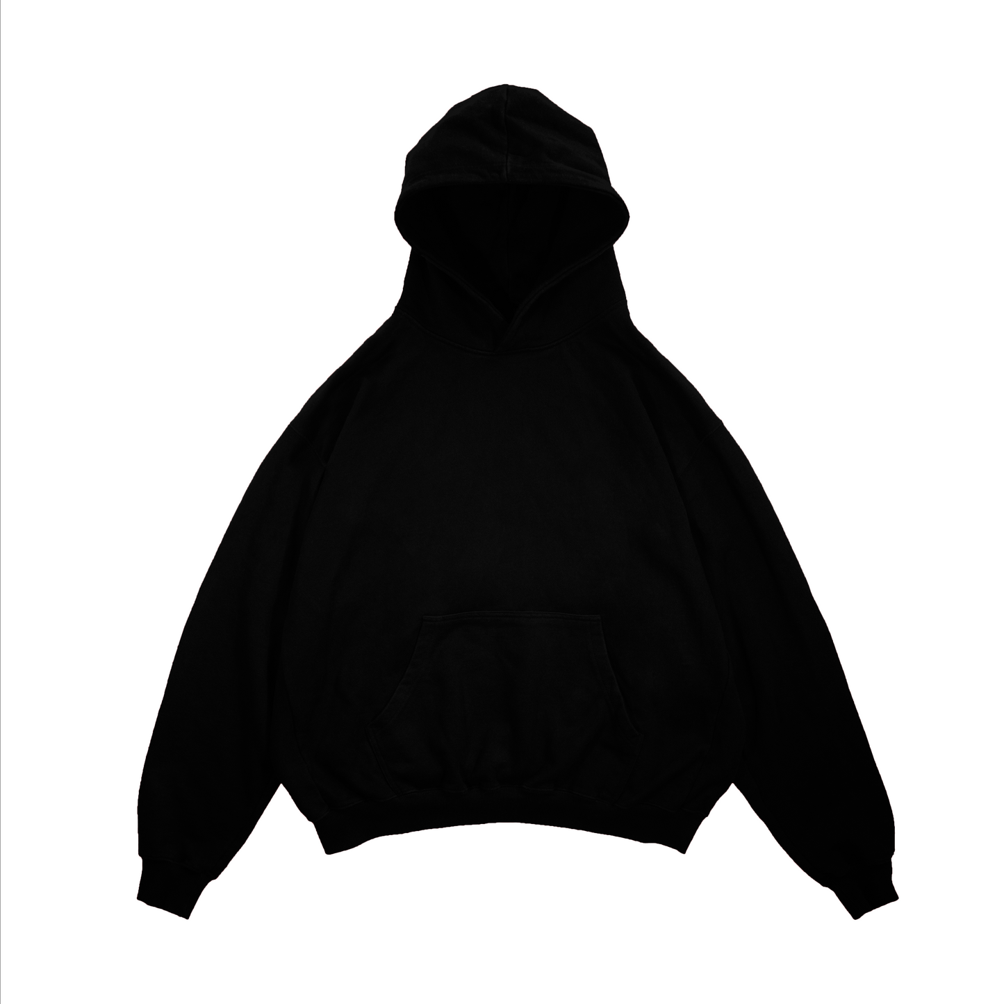HOODIE BOXY FIT NEGRO – AISECLOTHING